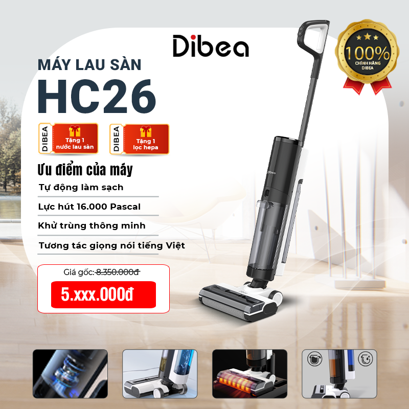 Máy lau sàn 2in1 HC26 – DIBEA VN